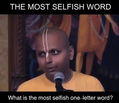 The most selfish one-letter word - RAEL.ORG