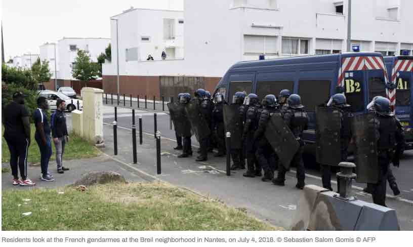 Police in full riot gear floods Nantes following violent clashes - RAEL.ORG