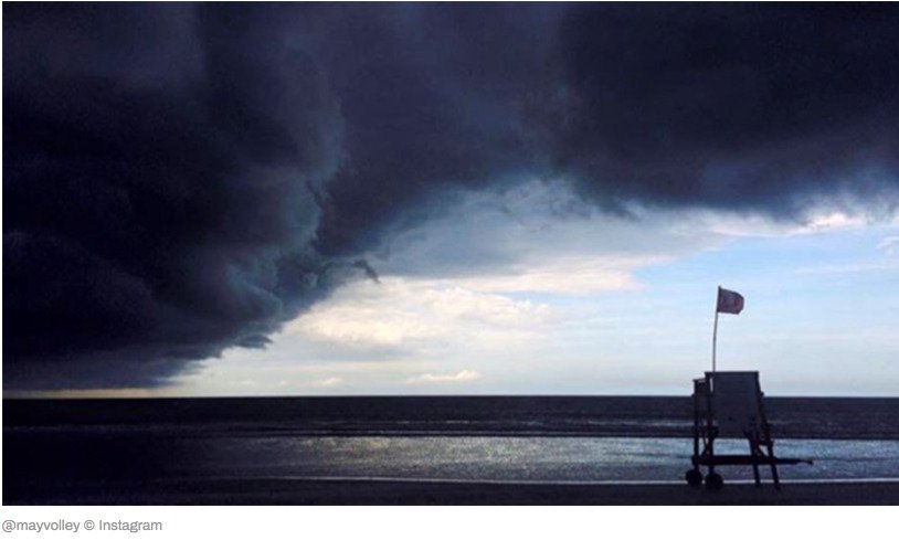 Daredevil surfers tackle Hurricane Matthew’s mammoth wind & waves ...