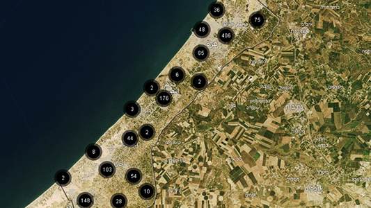 Interactive MAP details Israeli strikes a year after Gaza war - RAEL.ORG