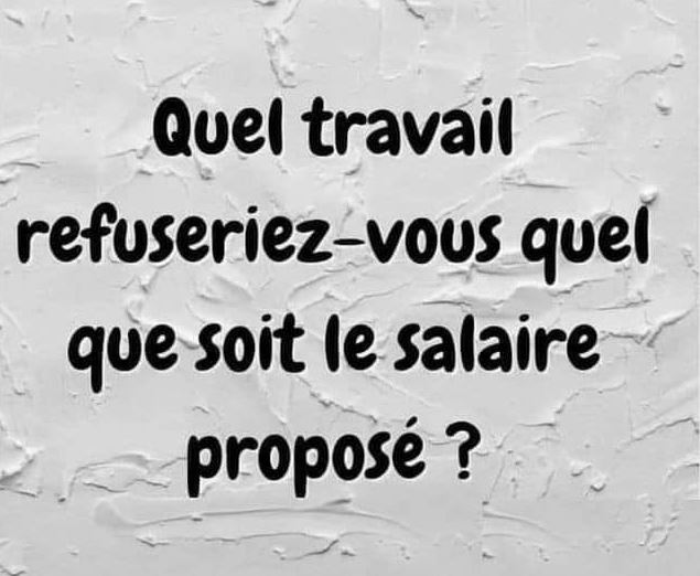 What a job would you refuse ? - RAEL.ORG