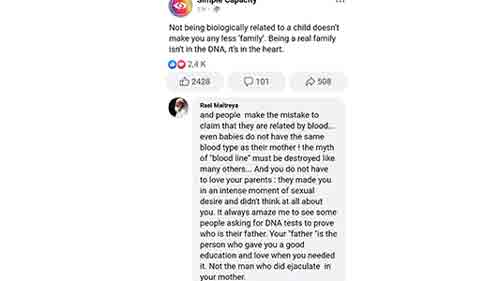 Being a family is not in the DNA, it is in the heart - RAEL.ORG